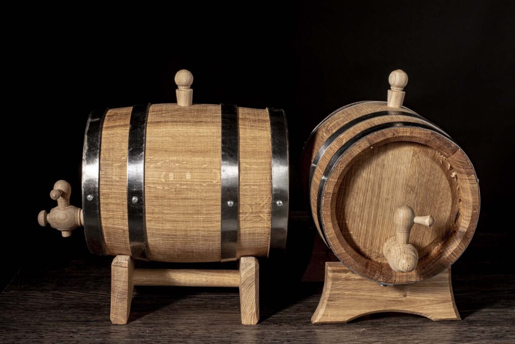 Handcrafted French Oak Barrel Set | 2x0.79 Gallons | Bochart Barrels
