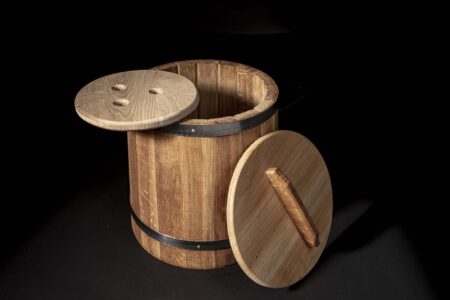 Handmade 5-Gallon French Pickle Oak Barrel: Elevate Your Pickling ...
